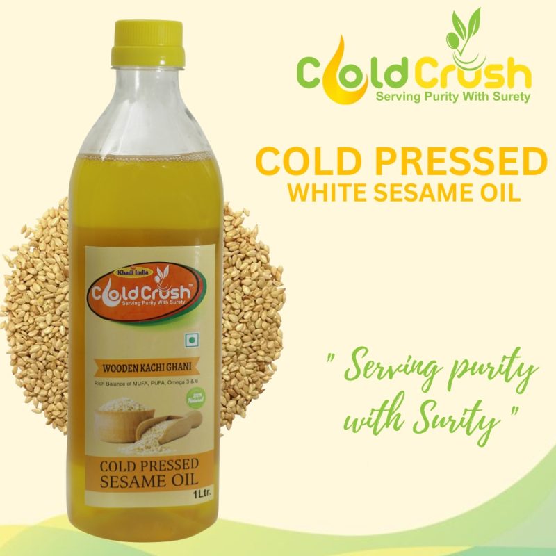 Cold Pressed White Sesame Oil - Cold Crush